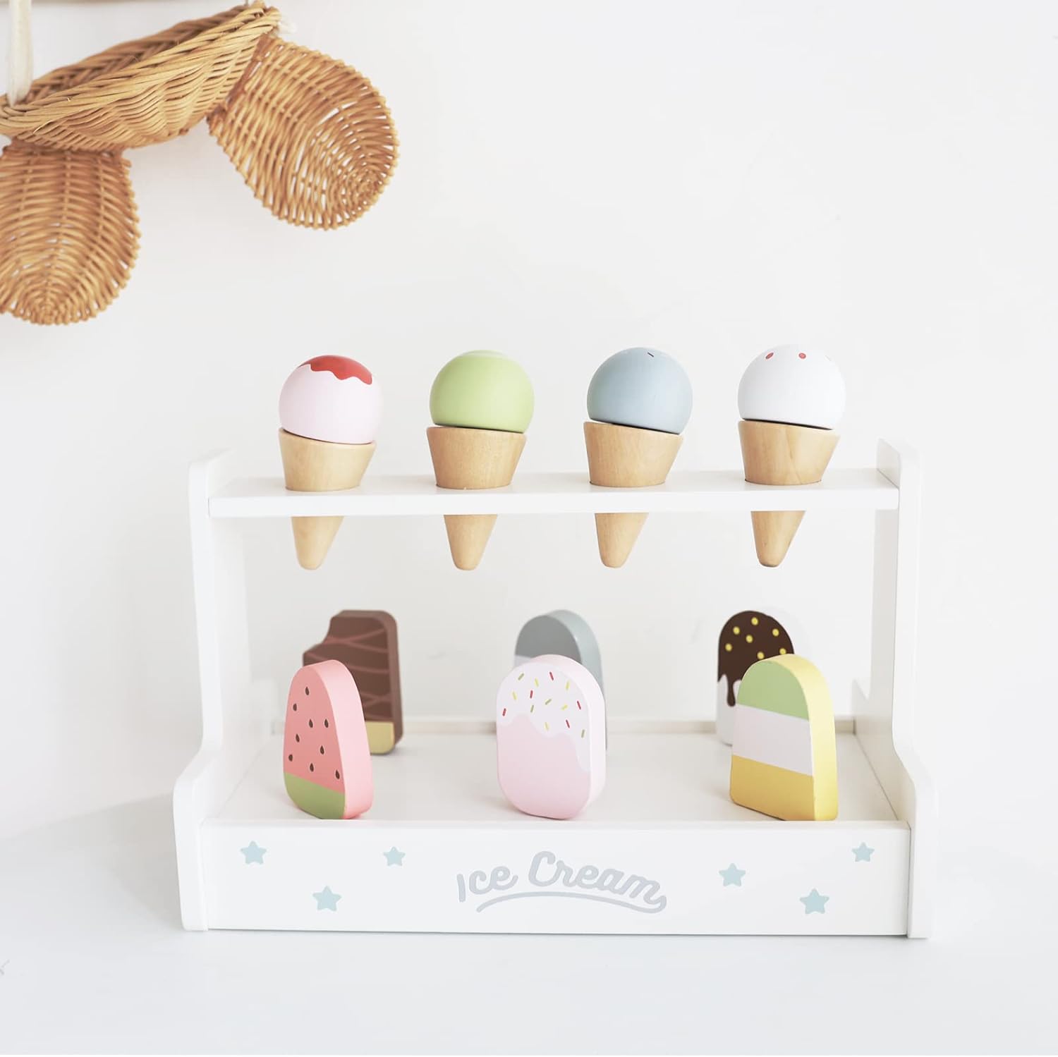 PLAYSET - Wooden Ice Cream Stand – Mini Mighty