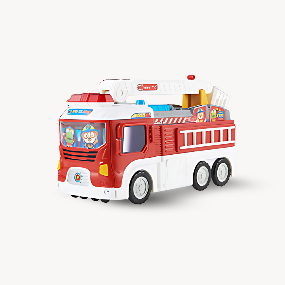 PORORO - Transformation Fire Truck Play Set – Mini Mighty