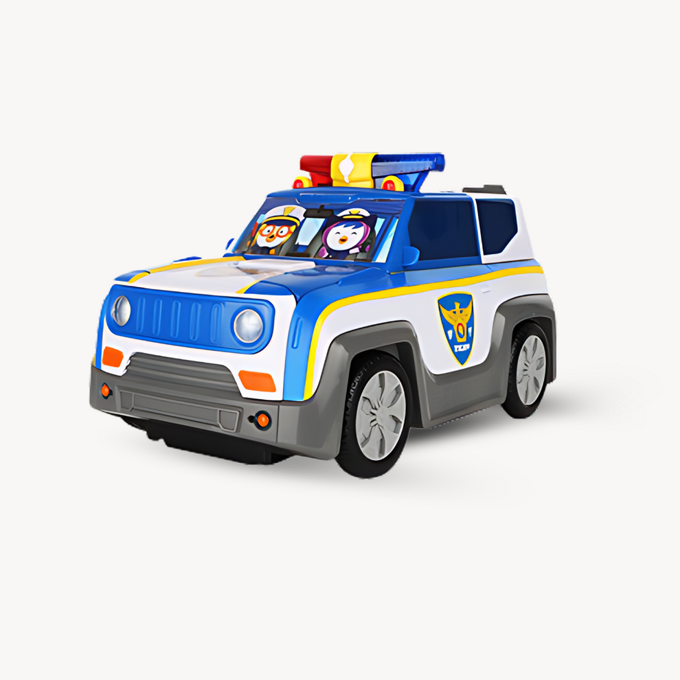 PORORO - Transformation Police Car Play Set – Mini Mighty